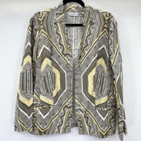 Chico's | Jackets & Coats | Chicos Open Jacket Blazer Chicos Linen Suit ...